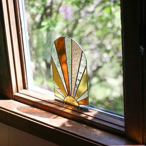 PATTERN • Sunburst Panel Stained Glass Pattern • Digital Download ...