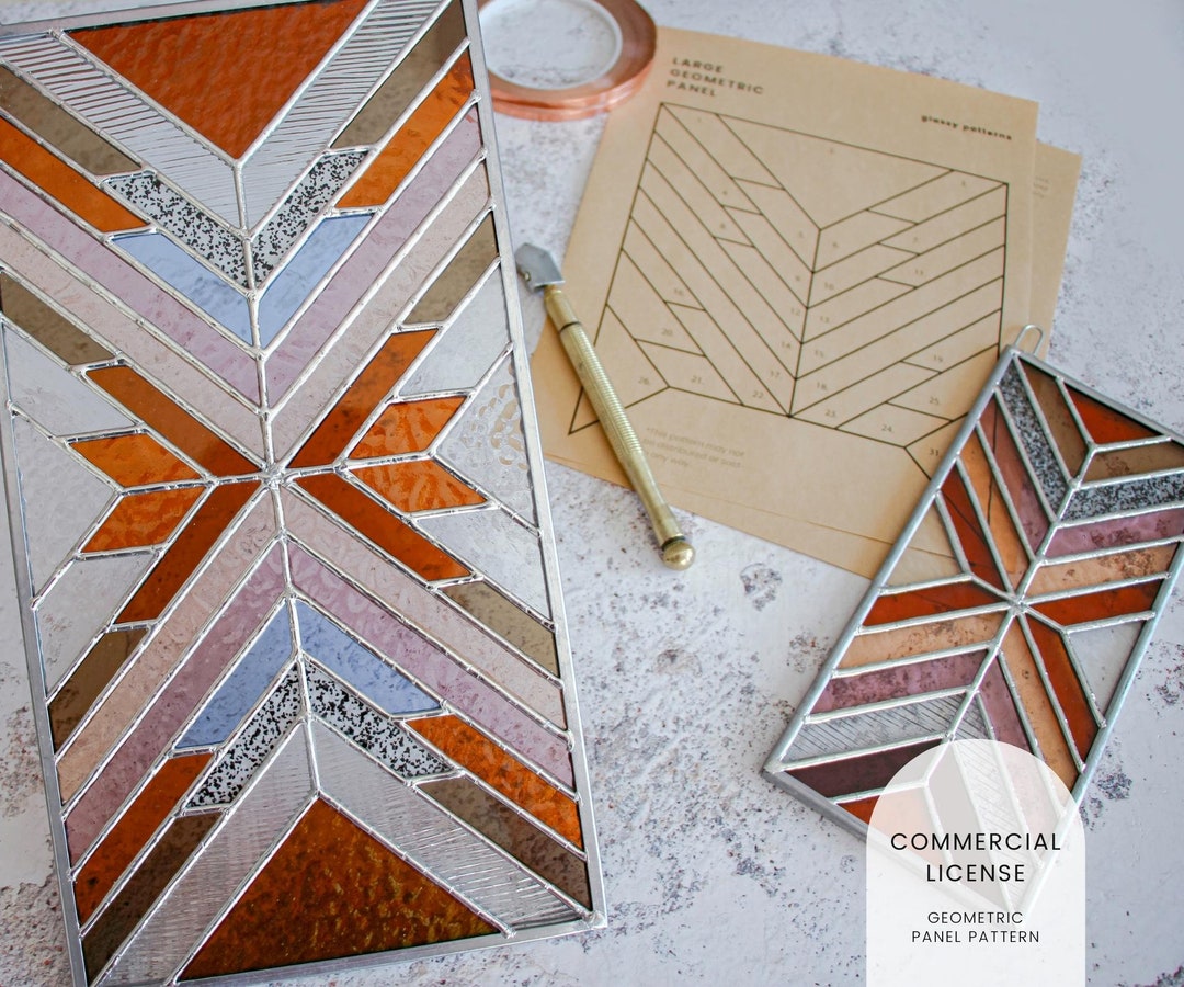 PATTERNS • Geometric Southwestern Stained Glass Pattern • Digital ...