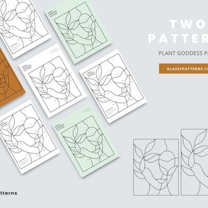PATTERNS • Plant Goddess Stained Glass Pattern • Digital Download ...