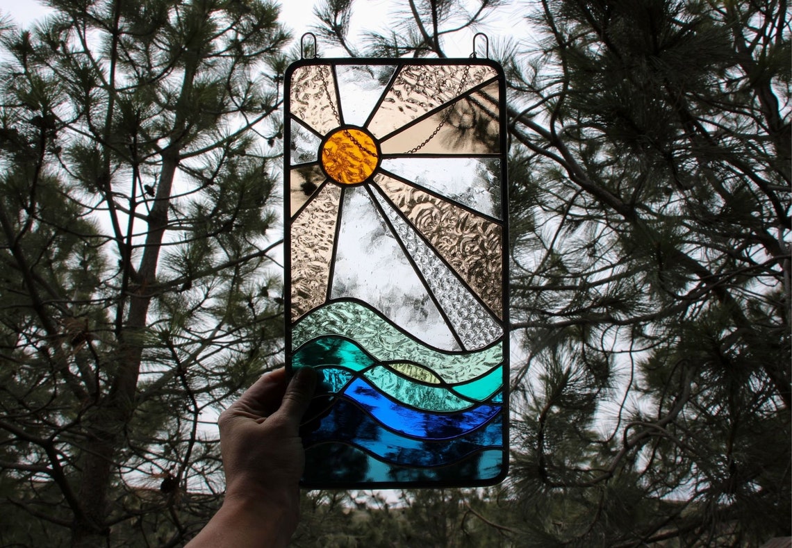 PATTERNS 2 Ocean Sunshine Stained Glass Patterns Digital | Etsy