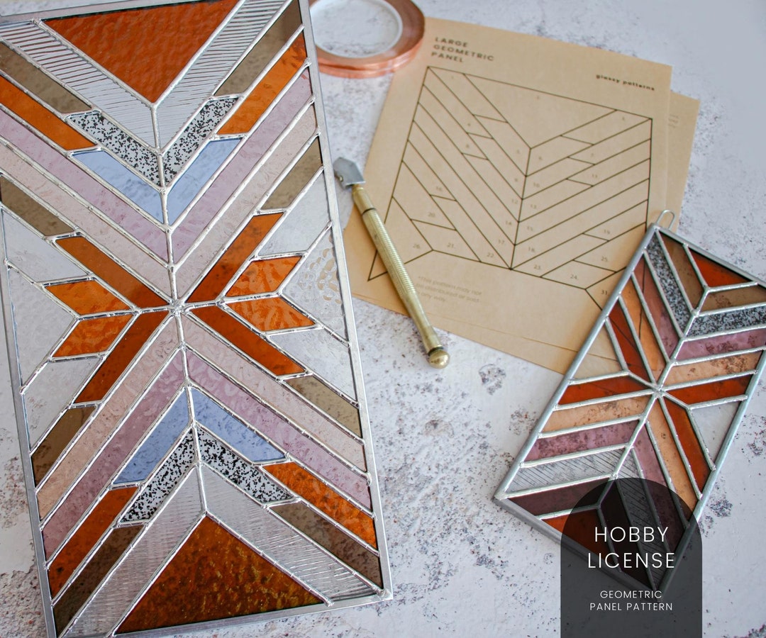PATTERNS • Geometric Southwestern Stained Glass Pattern • Digital ...