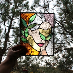 PATTERNS • Plant Goddess Stained Glass Pattern • Digital Download ...