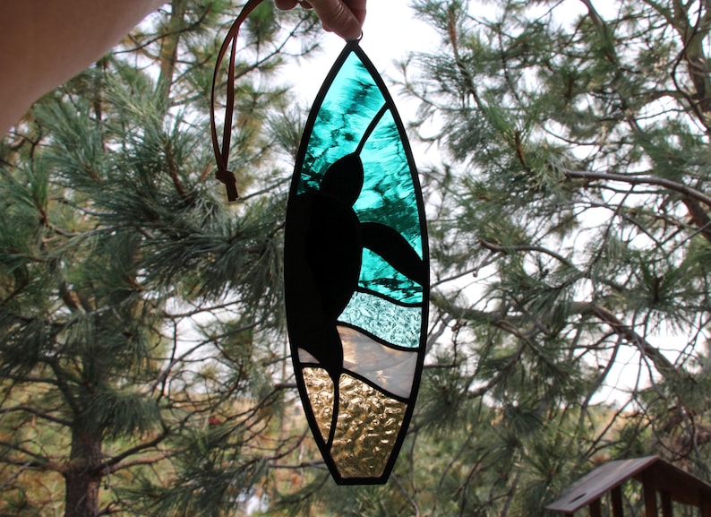 PATTERNS • Ocean, Surfboard, and Turtle Stained Glass Patterns ...