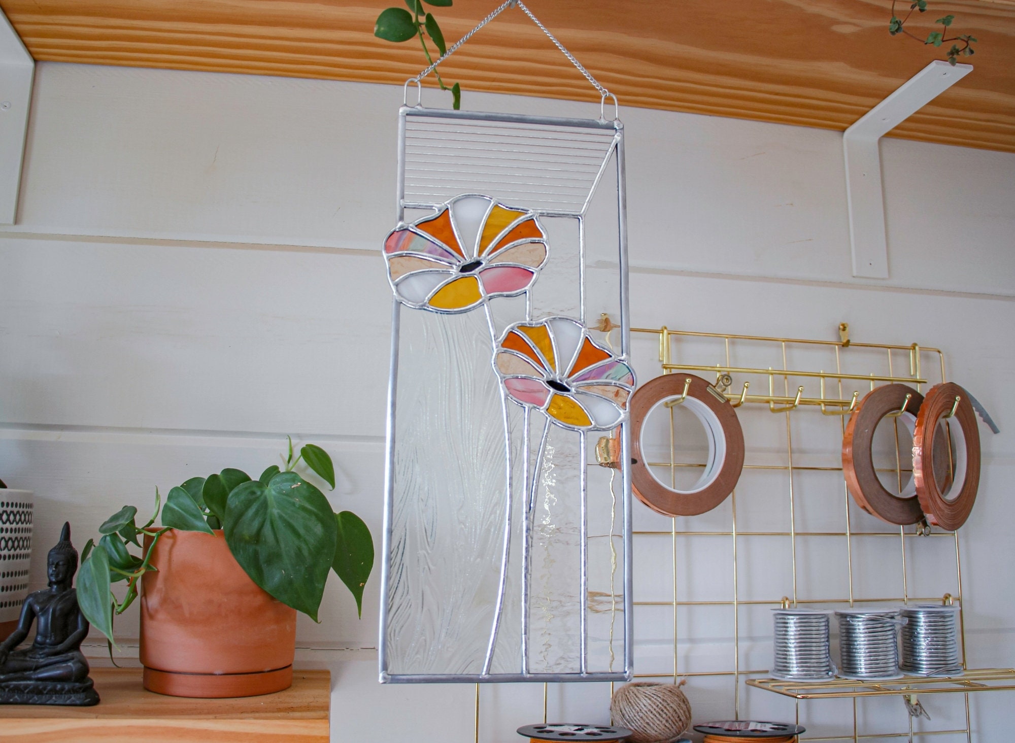 PATTERNS Floral Panel Stained Glass Patterns Digital - Etsy