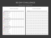 30 Day Challenge Tracker Template Printable/ Digital - Etsy Canada