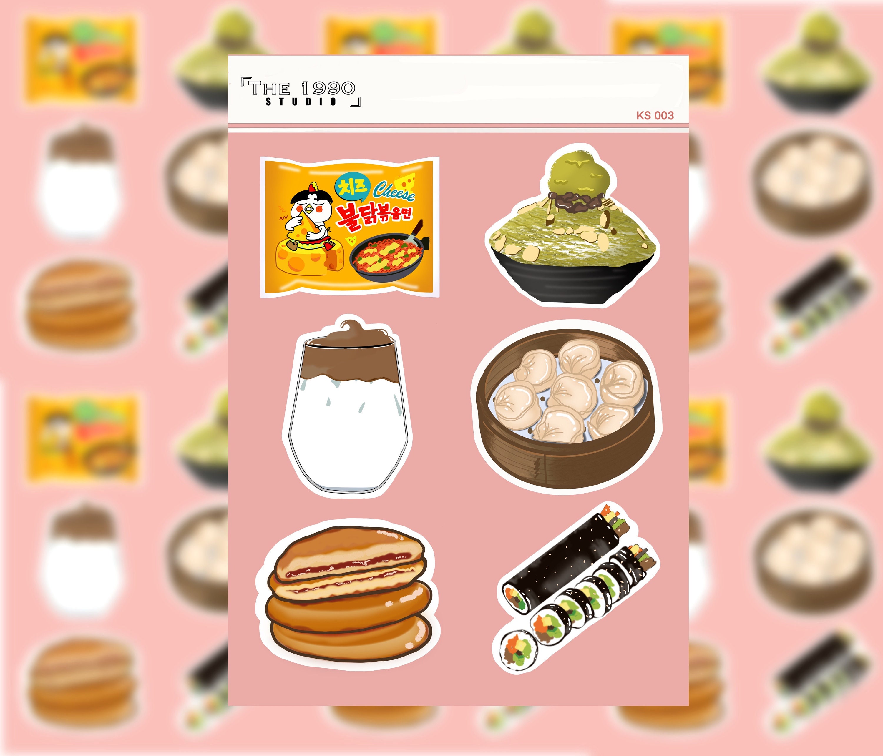 Korean Snack Sticker Sheet, K-drama Snacks, Korean Snacks, Asian Snack ...