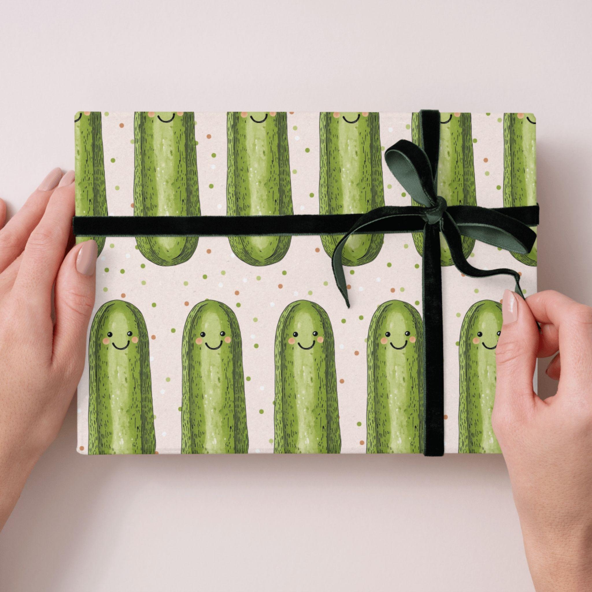 Pink Pickle Party! Pickles Seamless Pattern, Green Pink Pickle Pattern ...