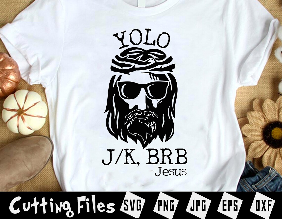 Funny Jesus Easter YOLO JK BRB Texting Svg Jesus Easter Svg | Etsy