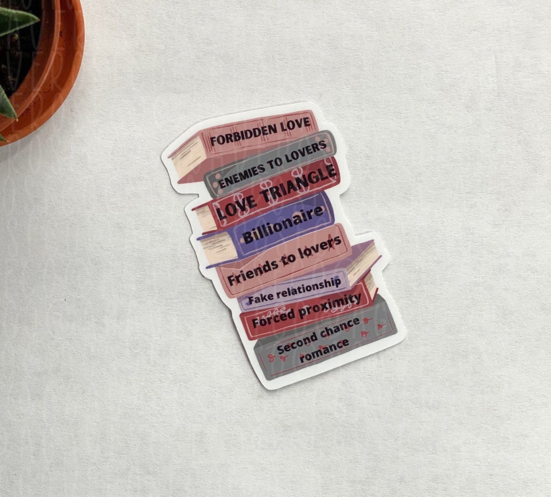 Spicy Romance Books Sticker, Smut Reader, Dark Romance, Book Sticker ...