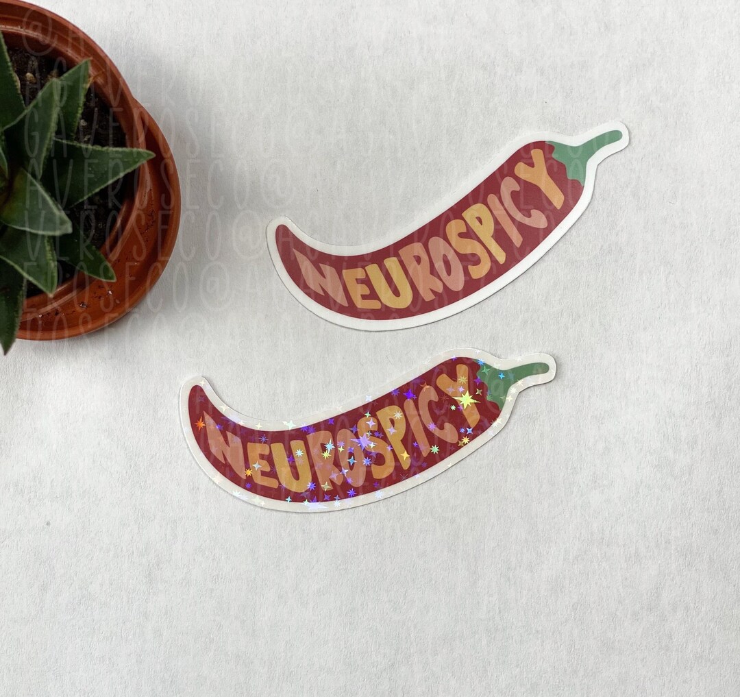Neurospicy Sticker, Neruodivergent Sticker, ADHD Sticker, Mental Health ...