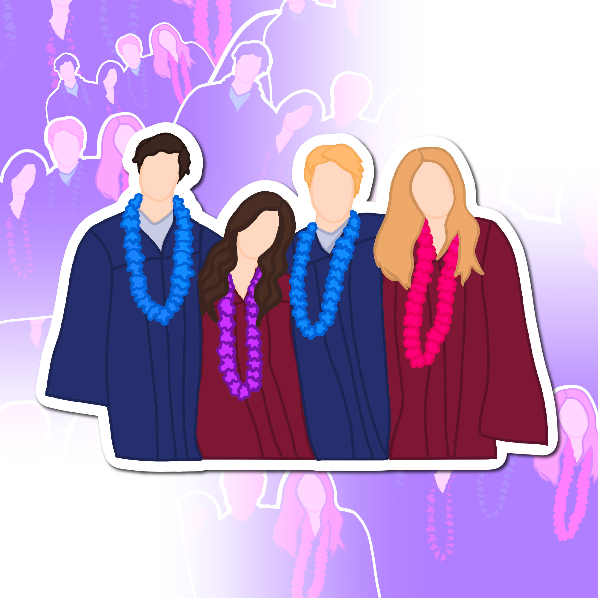 OC Grad Sticker - Etsy