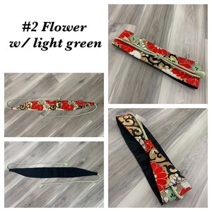 Upcycled Japanese Kimono Obi Belt With Obijime Cord, Vintage Kimono/obi ...