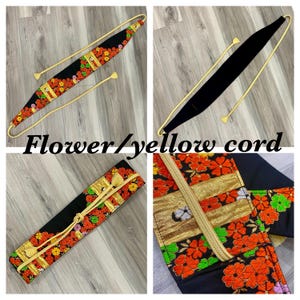 Upcycled Japanese Kimono Obi Belt With Obijime Cord, Vintage Kimono/obi ...