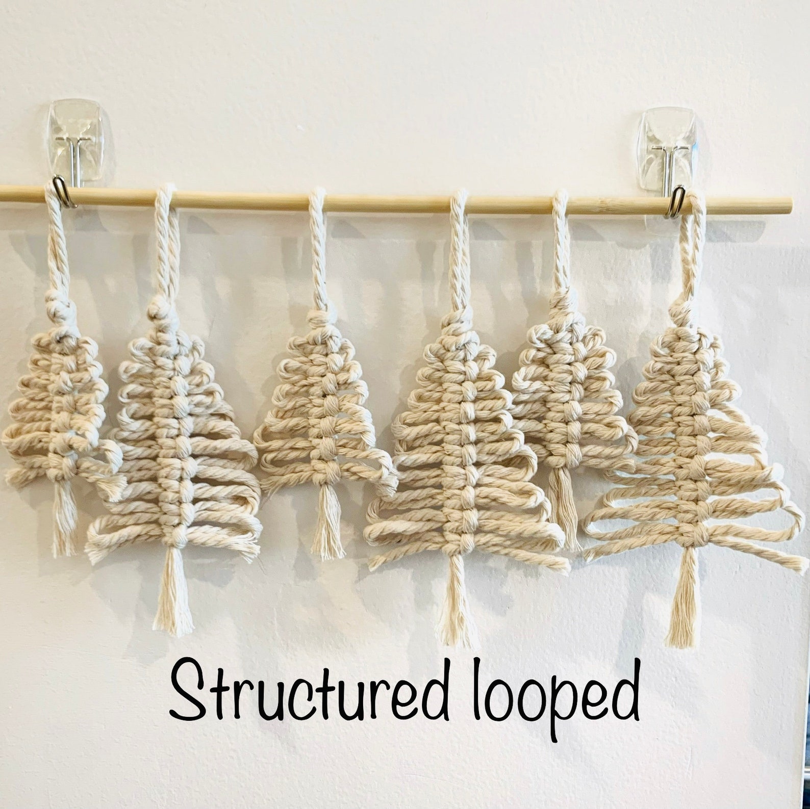 Macrame Christmas Tree Garland - Etsy