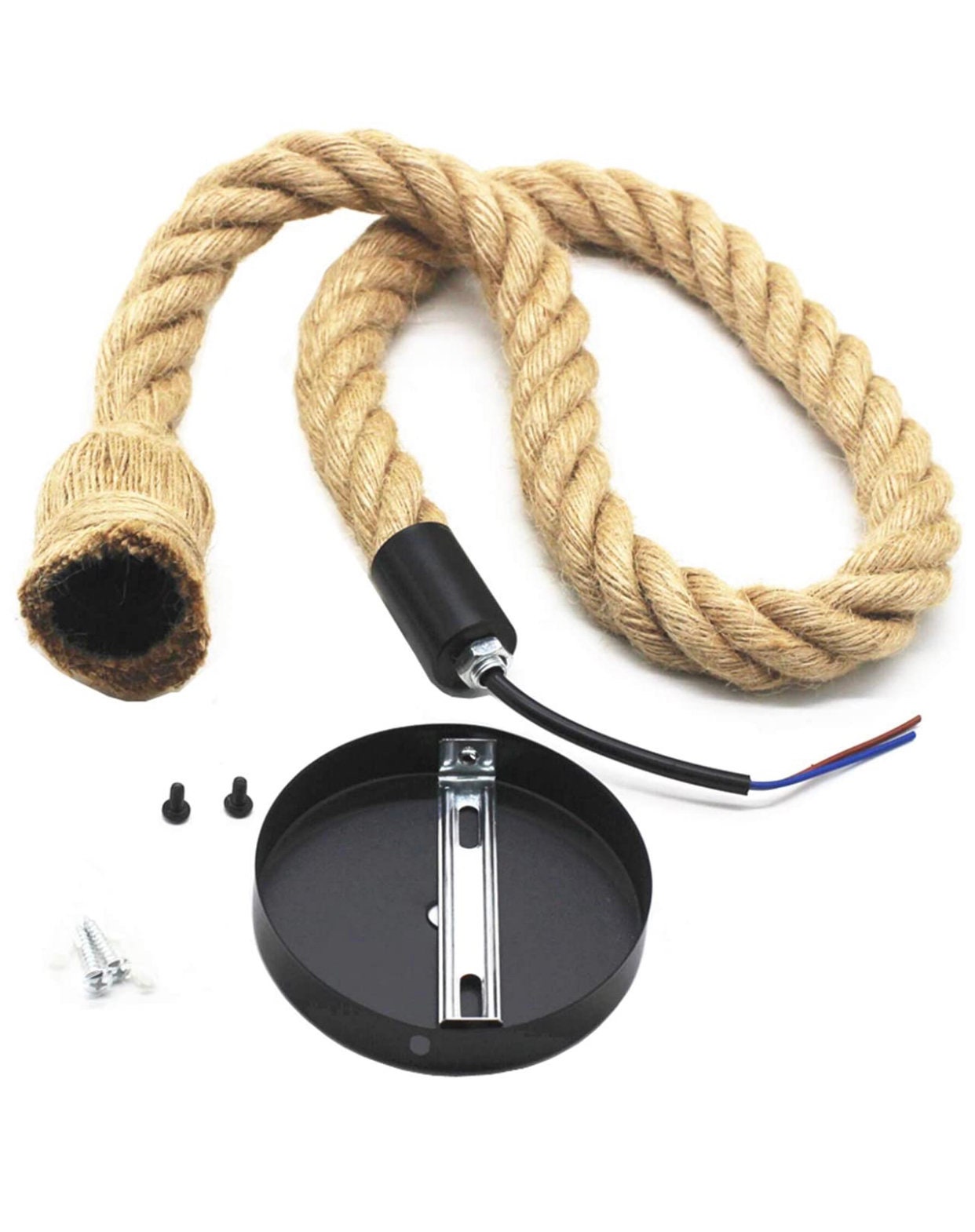 Hemp Rope Pendant Light jute - Etsy