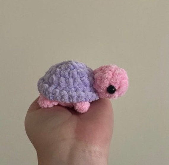 Mini Fluffy Turtle Crochet Pattern Tortoise Amigurumi - Etsy
