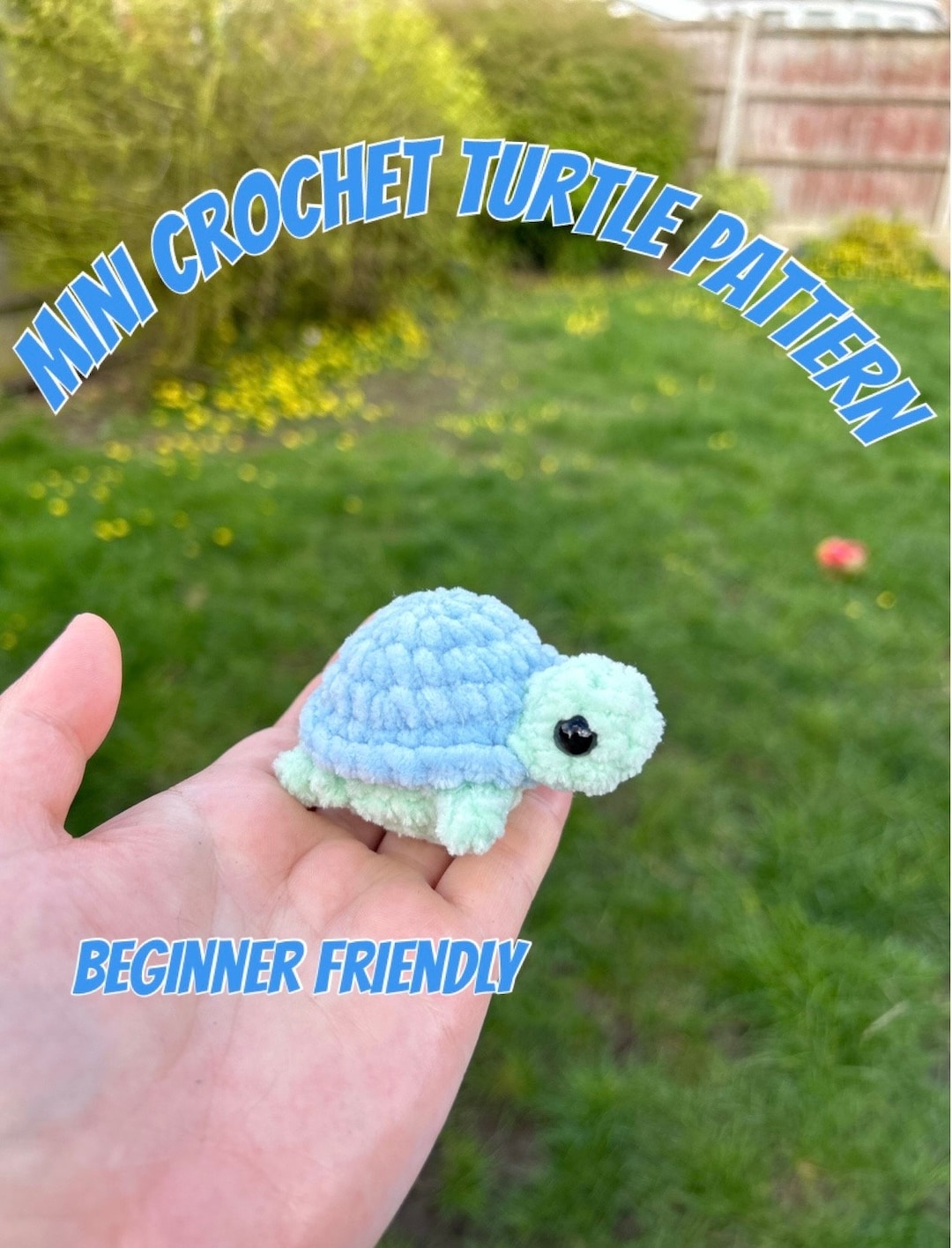 Mini Fluffy Turtle Crochet Pattern Tortoise Amigurumi - Etsy