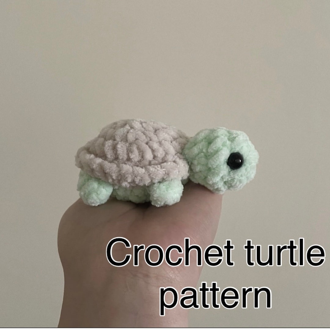 Mini Fluffy Turtle Crochet Pattern Tortoise Amigurumi - Etsy