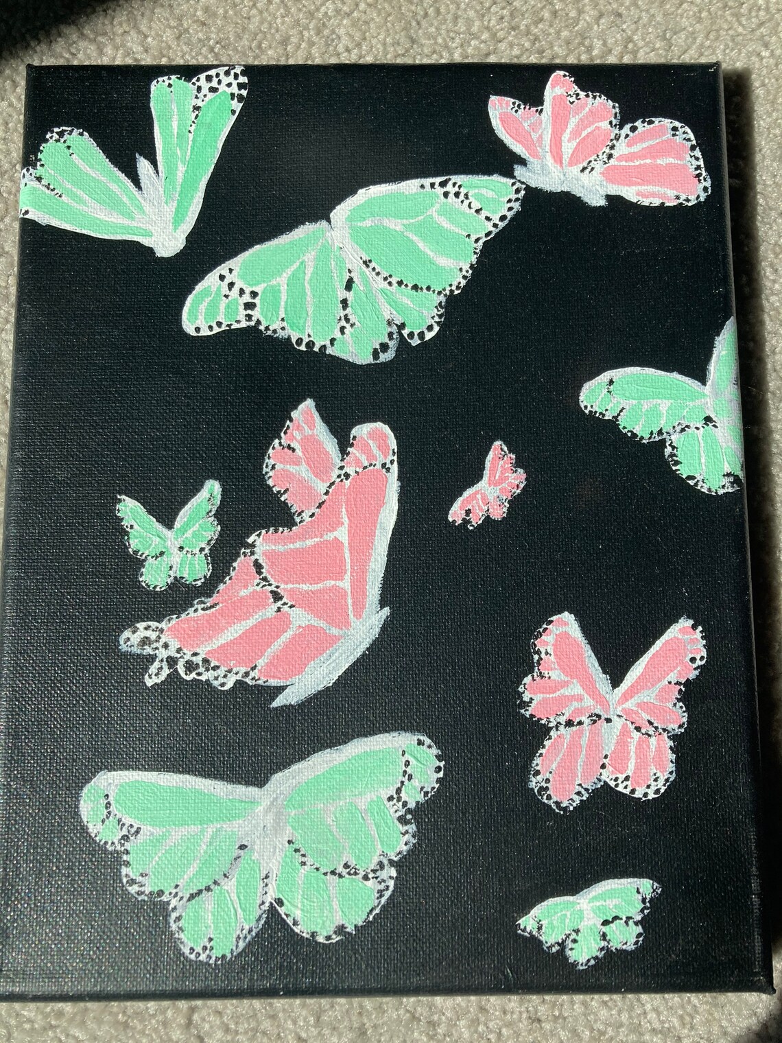 Butterfly Inverse Painting | Etsy