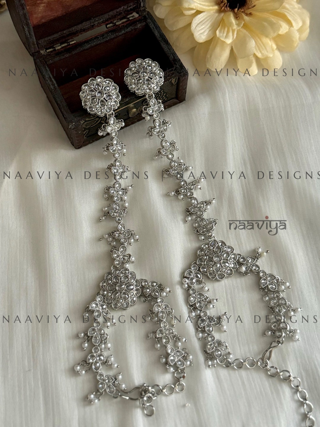 Silver Hathphool / Polki Hathphool / Aliya Bhatt Jewelry /hand Harness ...