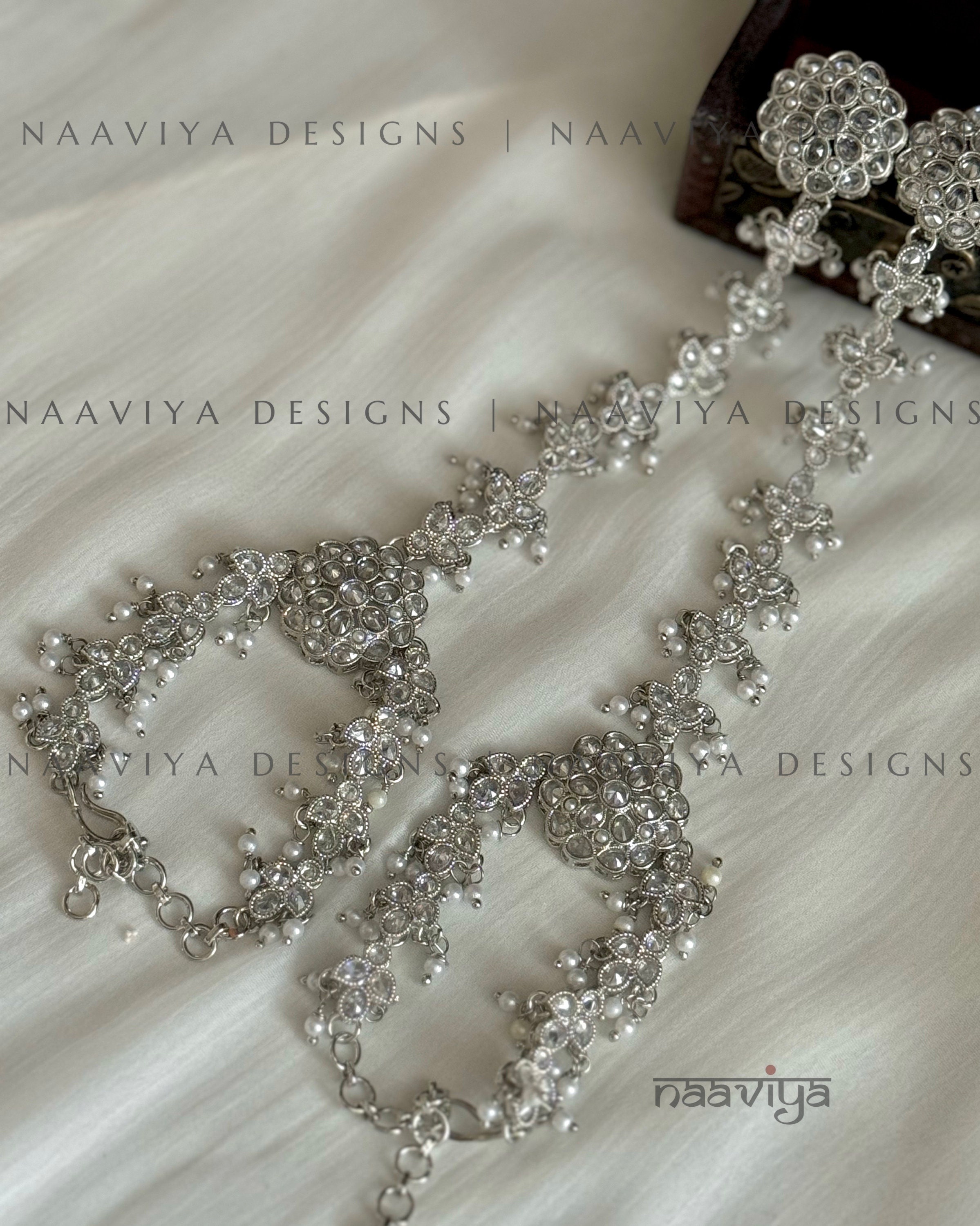 Silver Hathphool / Polki Hathphool / Aliya Bhatt Jewelry /hand Harness ...