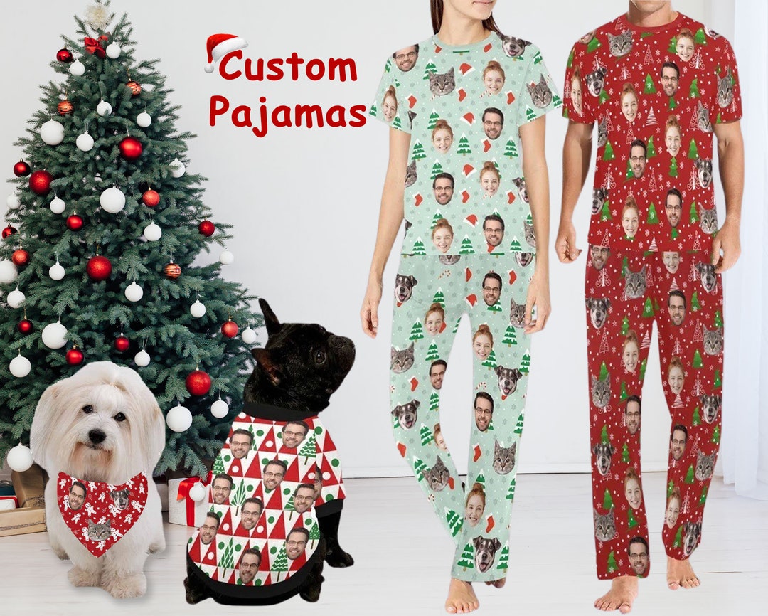 Custom Family Christmas Pajamas, Personalized Gift Pajama, Family ...