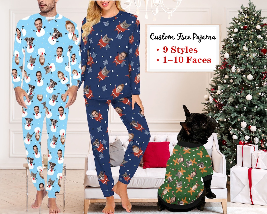 Custom Pajama Sets, Personalized Christmas Women's Pajamas, Custom ...