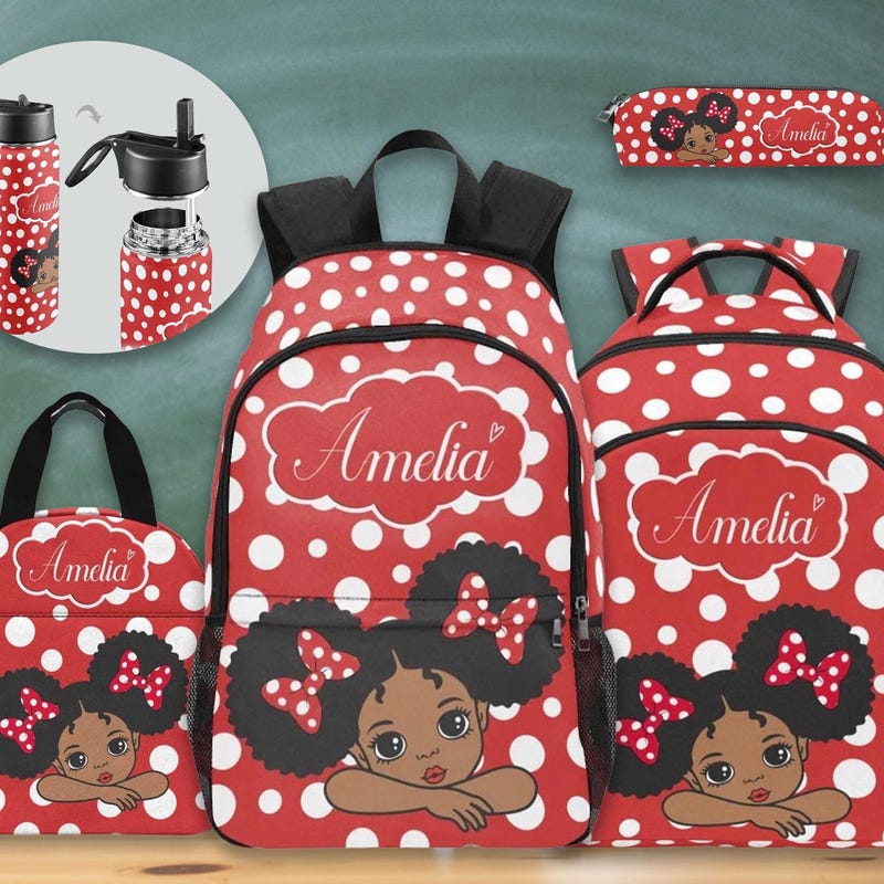 Black Girl School Backpack - Etsy