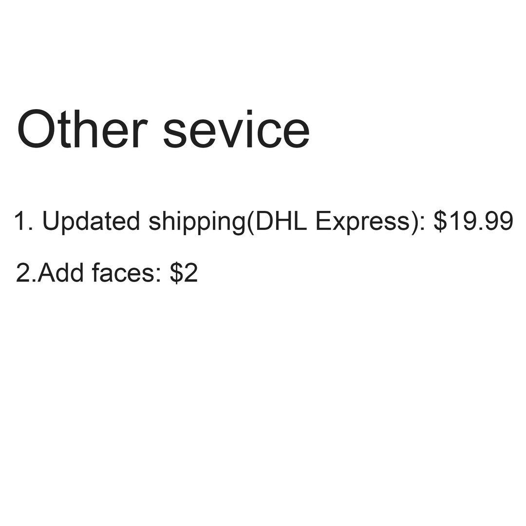 Updated DHL Express Shipping or Add Faces - Etsy