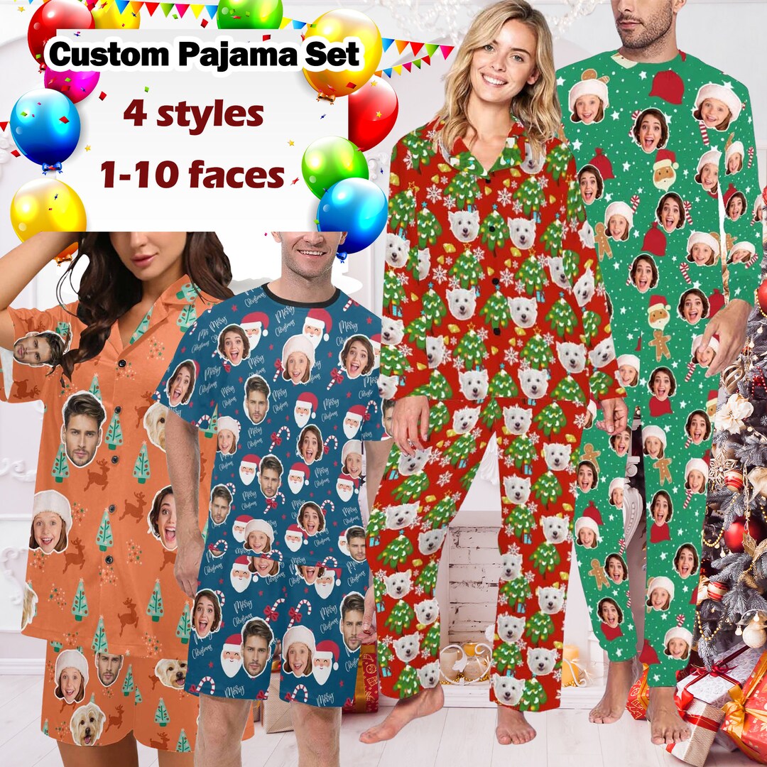 Personalized Family Christmas Pajamas Setcustom Pajamas With - Etsy