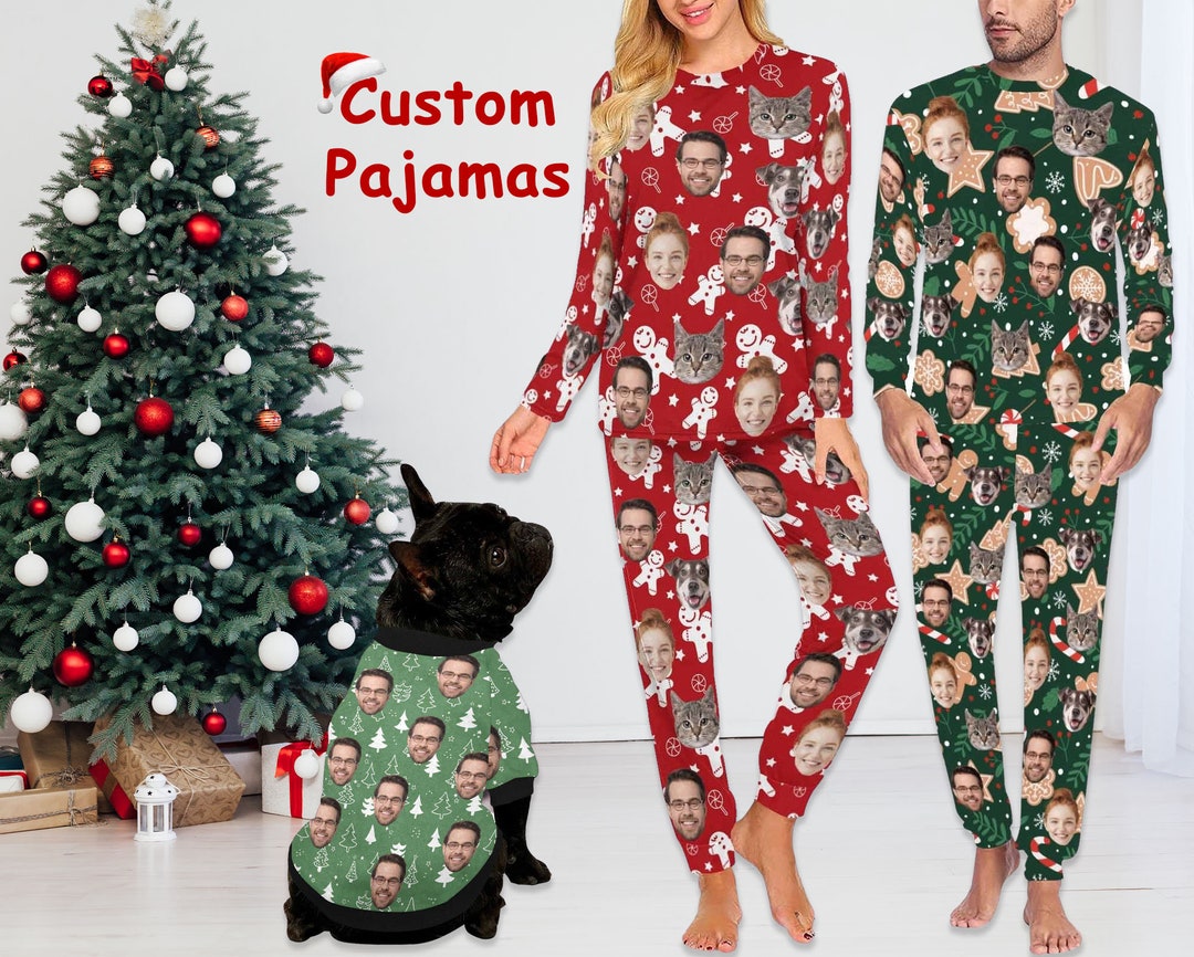 Personalized Family Christmas Pajamas,custom Pajama Set,family ...