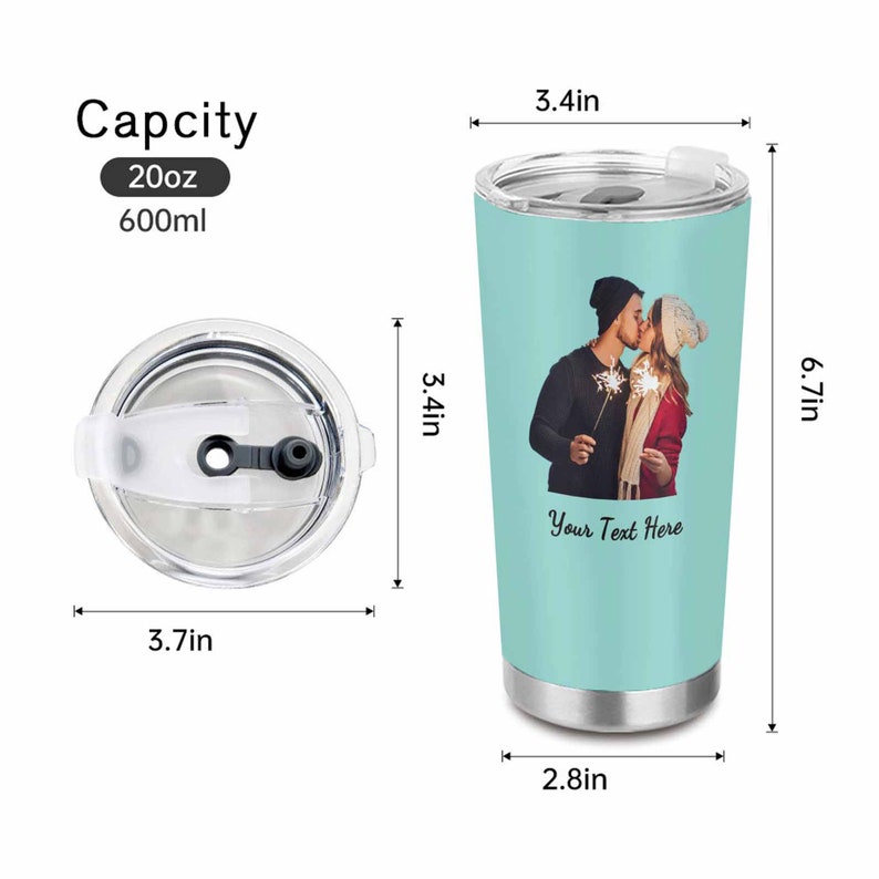 Custom Photo Tumbler Personalized Custom Photo Travel Mug - Etsy
