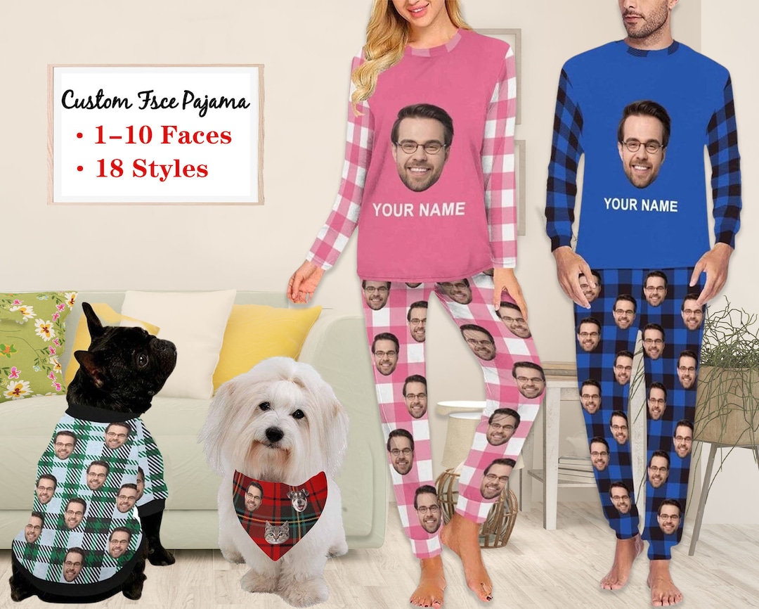 Custom Pajama With Photo, Personalized Pajama Pants, Personalized ...