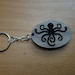Octopus Keychain, Woodburned Keychain, Walnut Keychain, Wooden Keychain ...