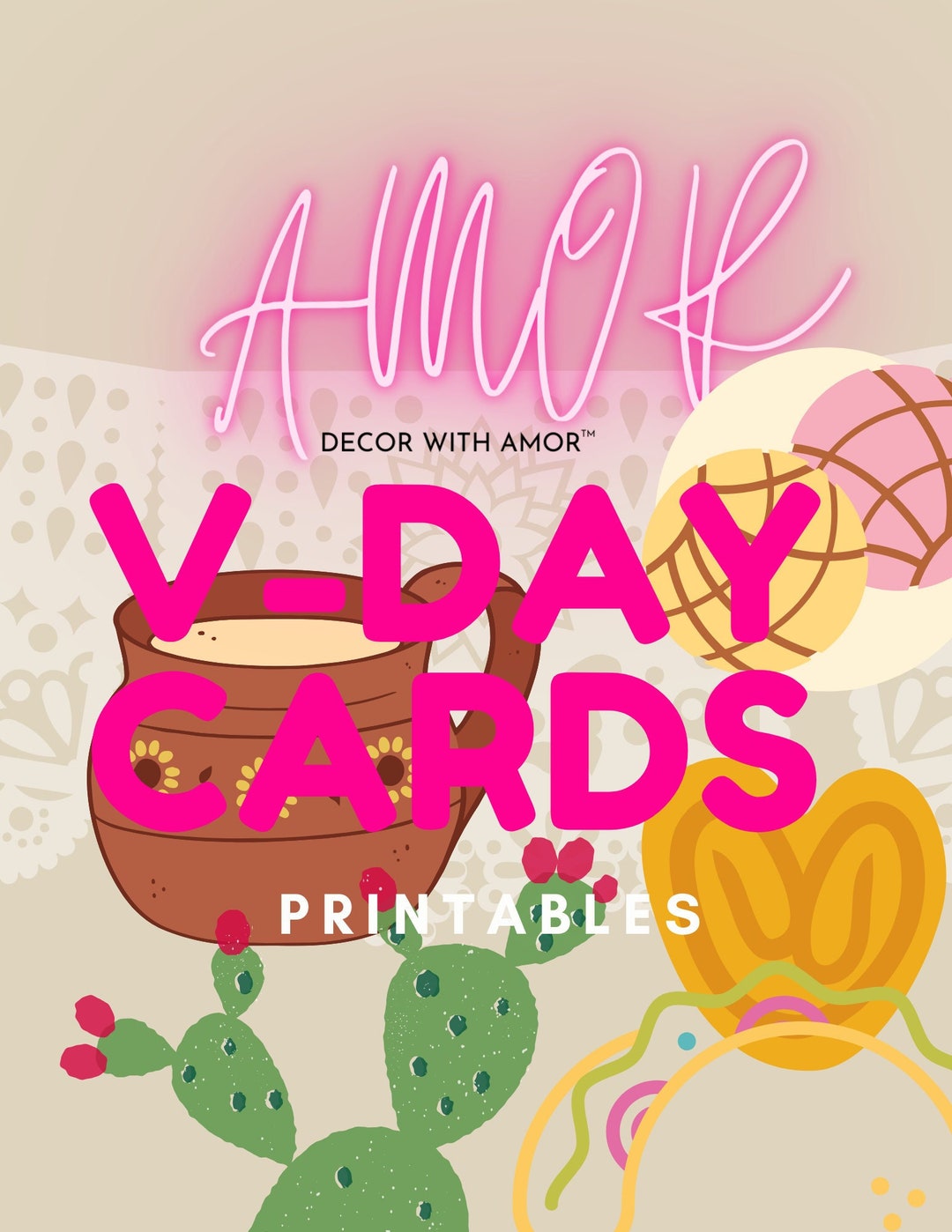 MEXICAN VALENTINES CARDS Printables - Etsy