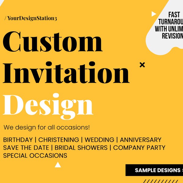 Custom Invitations - Etsy