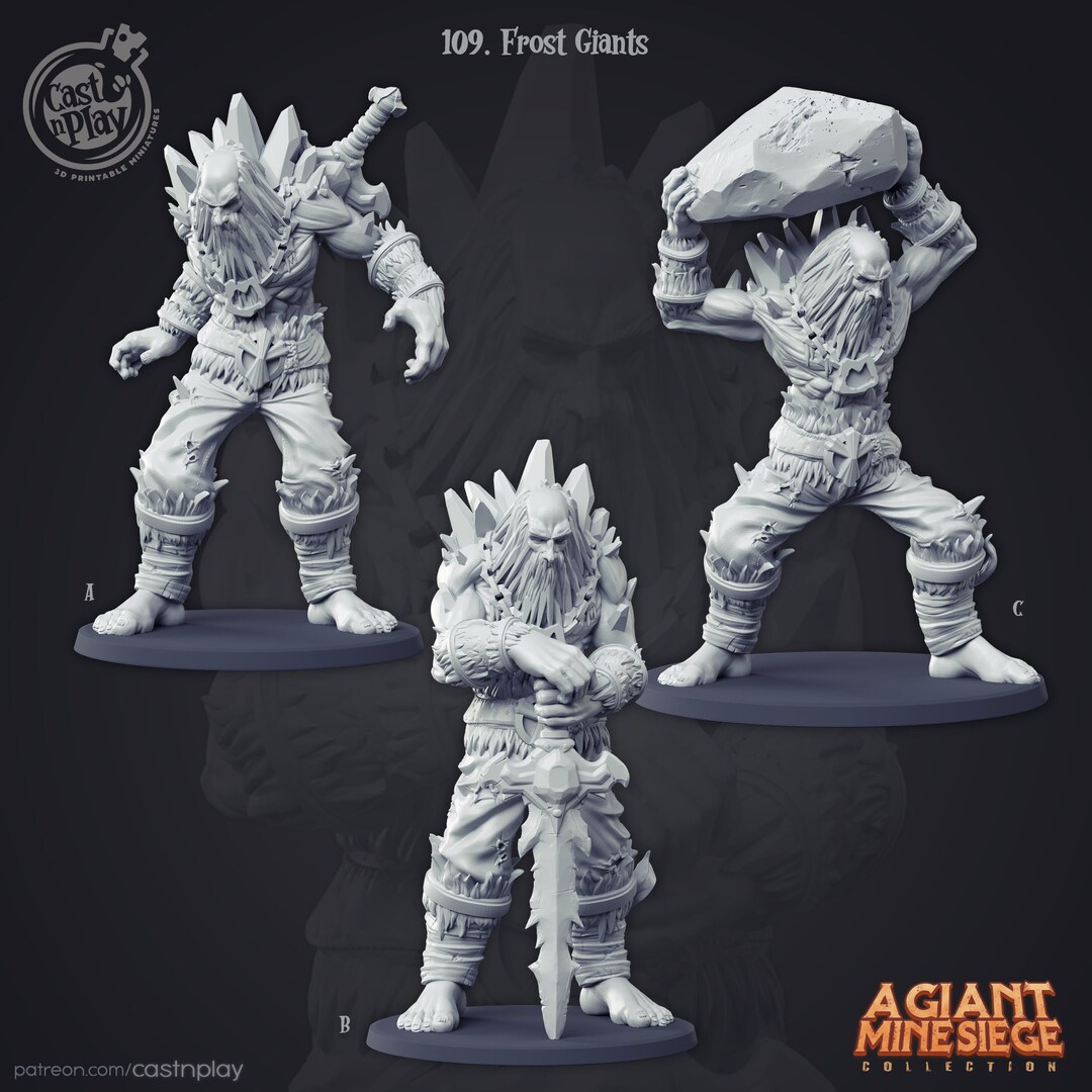 Frost Giants Cast N Play Frostlands - Etsy