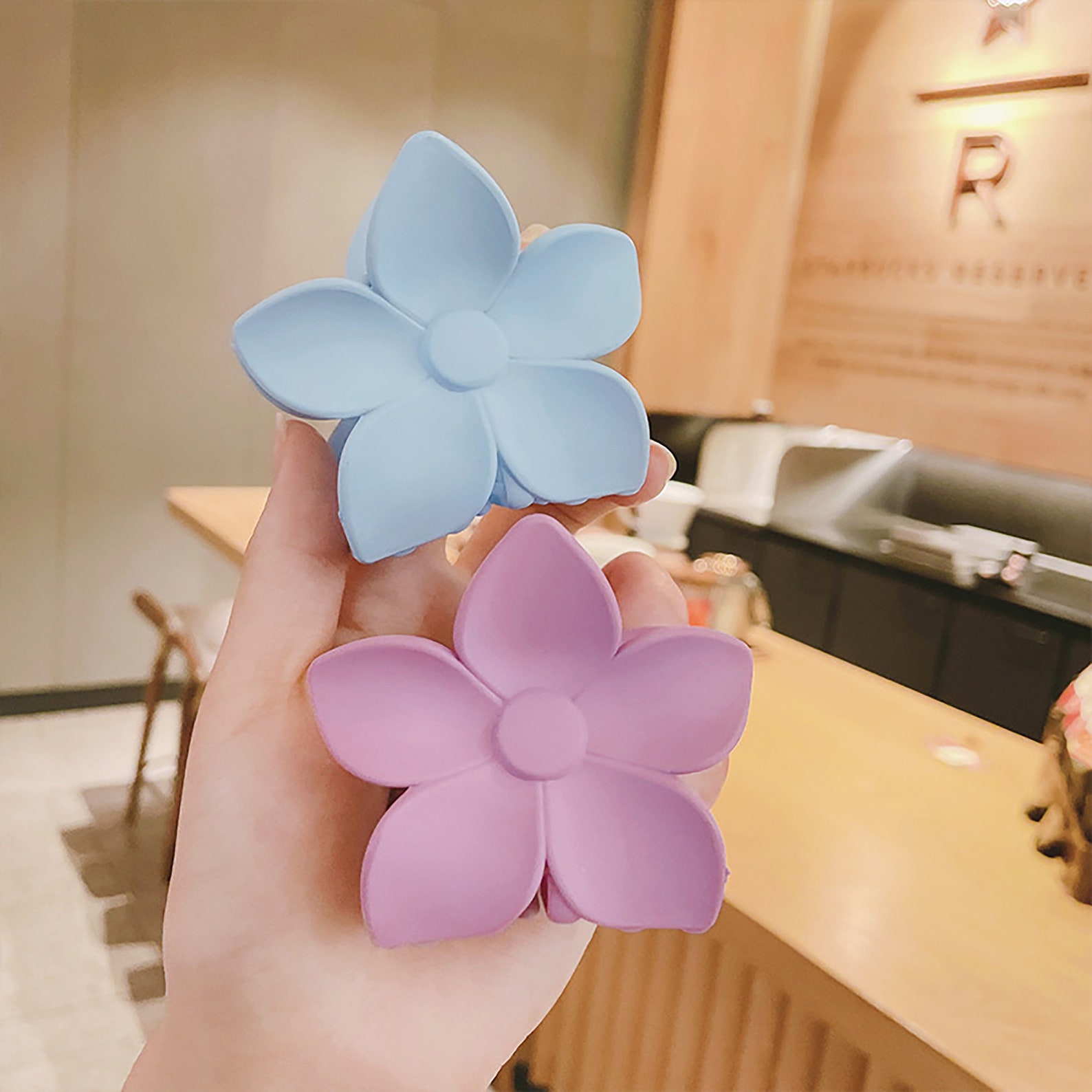 Flowers Claw Clip Candy Colors Flower Hairclaw Women's | Etsy