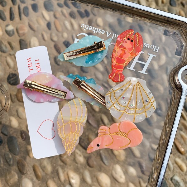 Conch Shell Claw Clip - Etsy