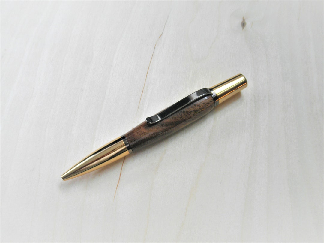 152 Twist Style Pen Made for Dark Walnut With 24K Gold Hardware. - Etsy