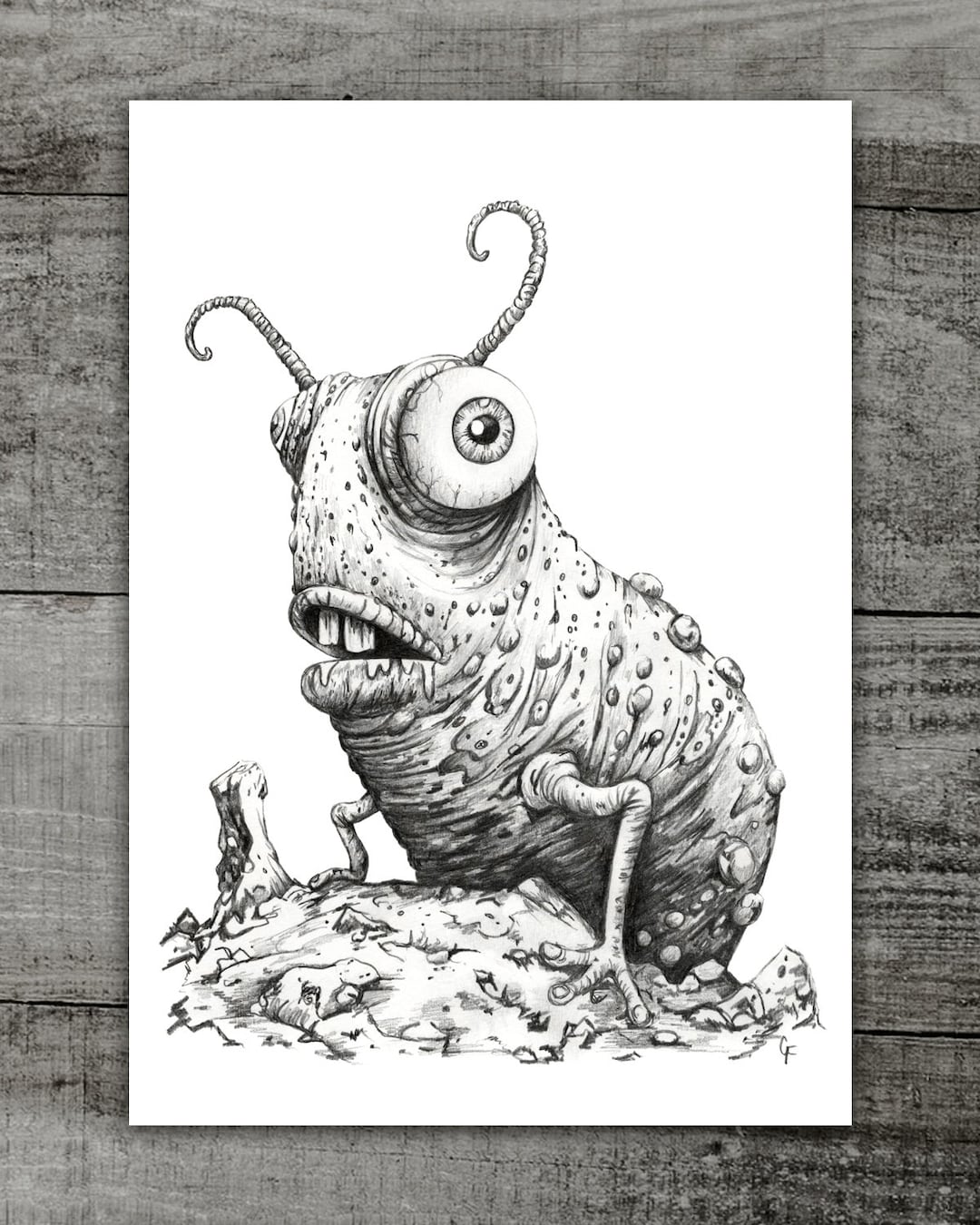 ORIGINAL Creature 3 Dark Art, Surrealism Drawing, Monster Sketch ...