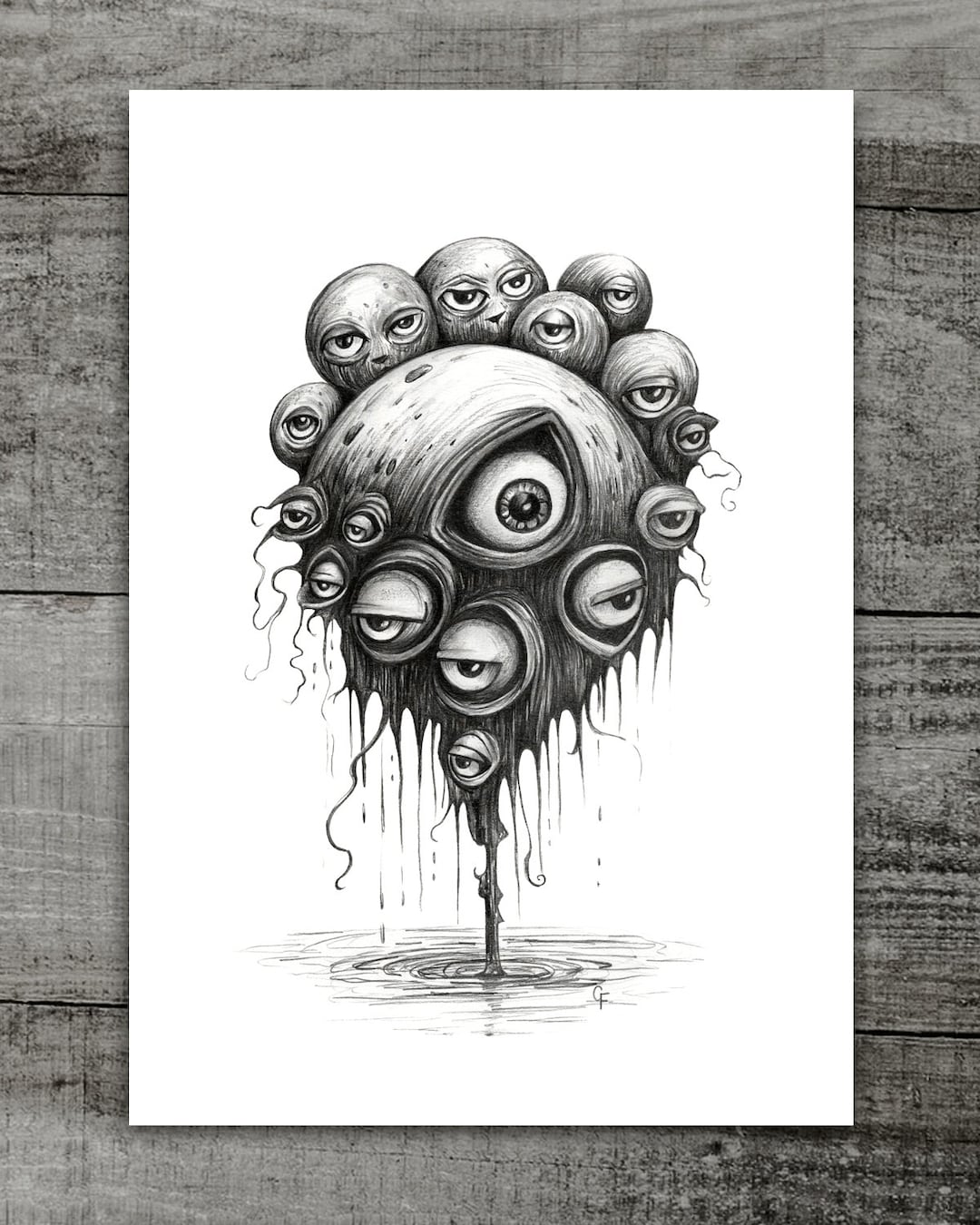 Monster Eyes Drawing