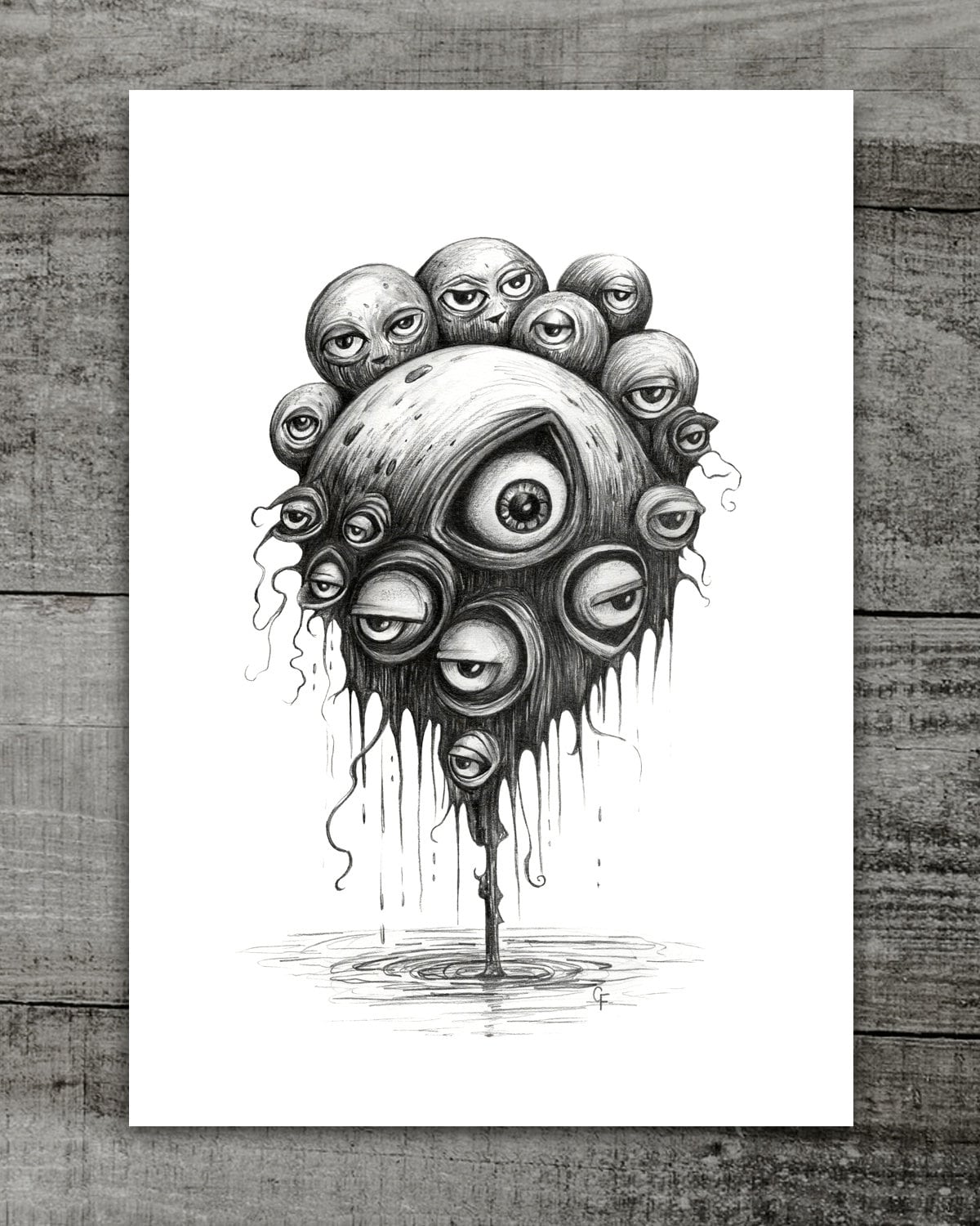 ORIGINAL Dark Art Surrealism Drawing Monster Sketch Horror - Etsy