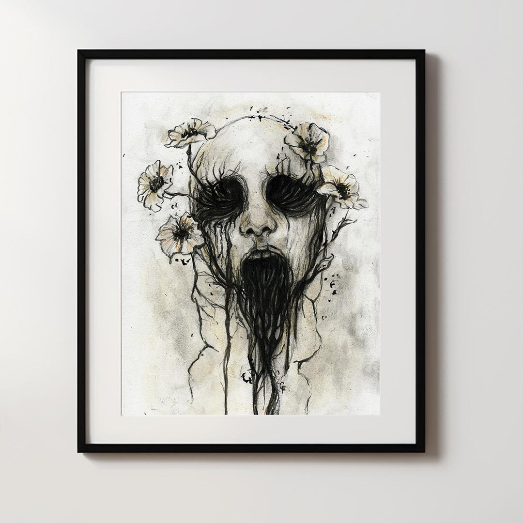 Rebirth - PRINT From the Original Charcoal Graphite and Pastel Drawing ...