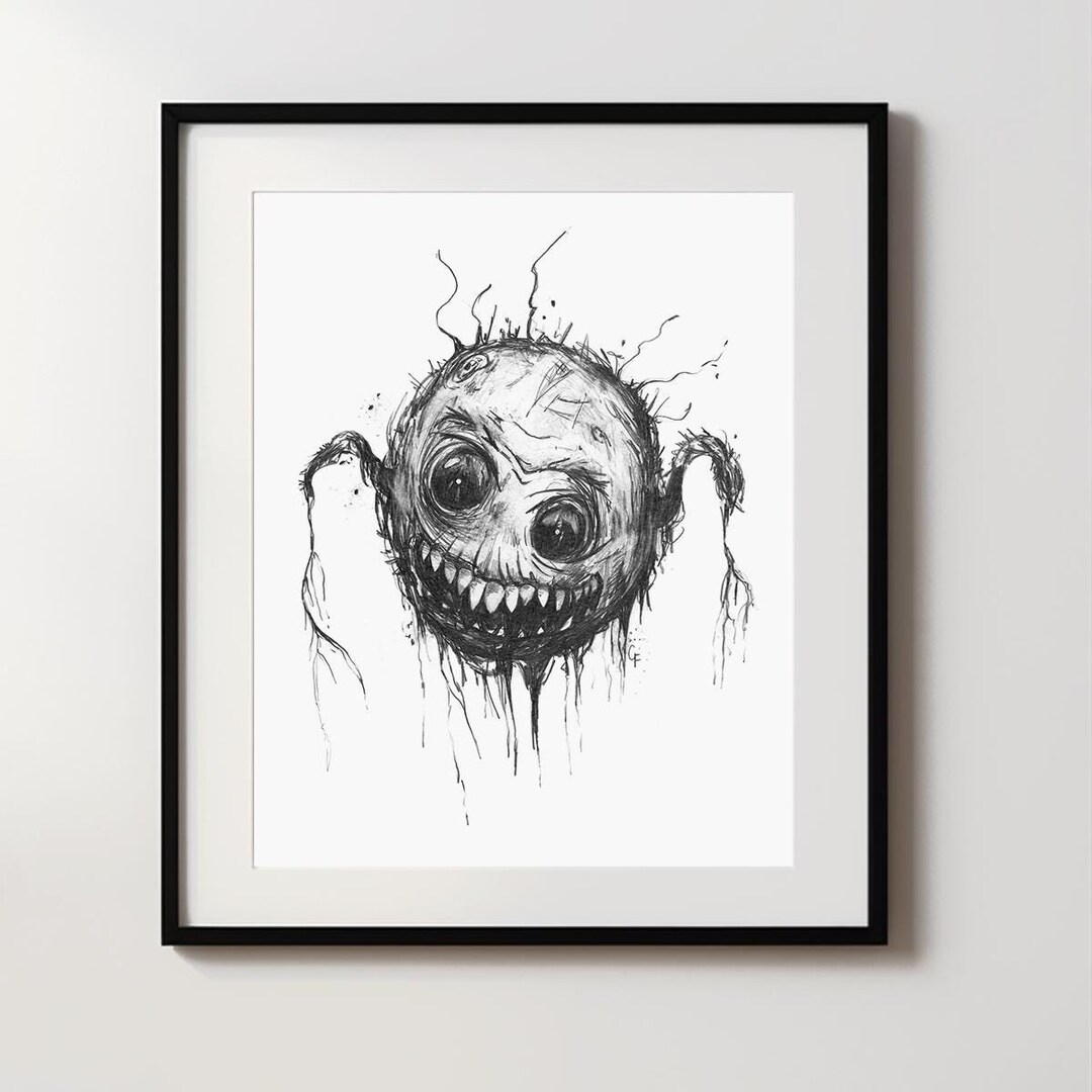 Old Potato - PRINT From the Original Drawing, Dark Art, Surrealism ...