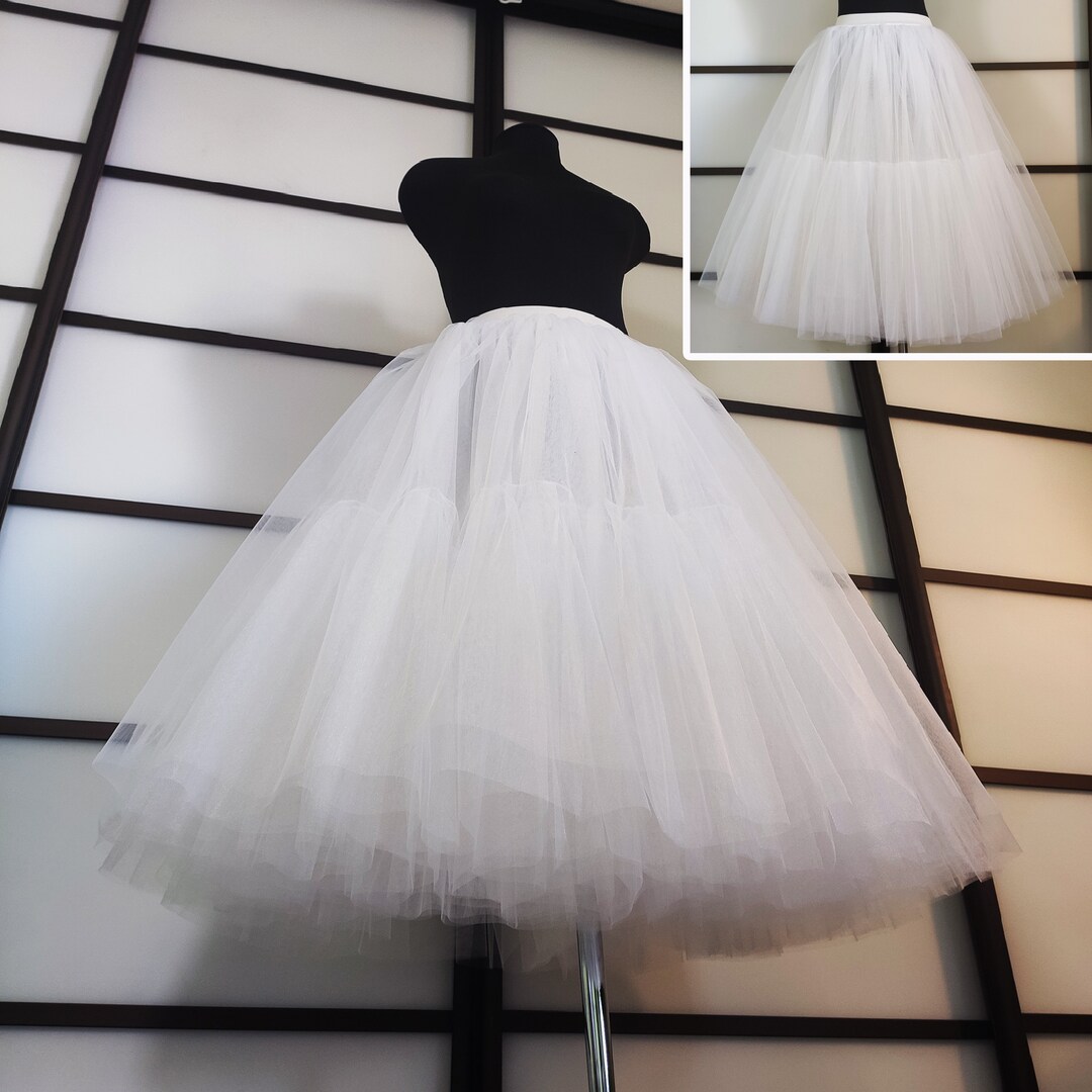 Petticoat From Two Types of Tulle, Plus Size Petticoat, Lolita ...