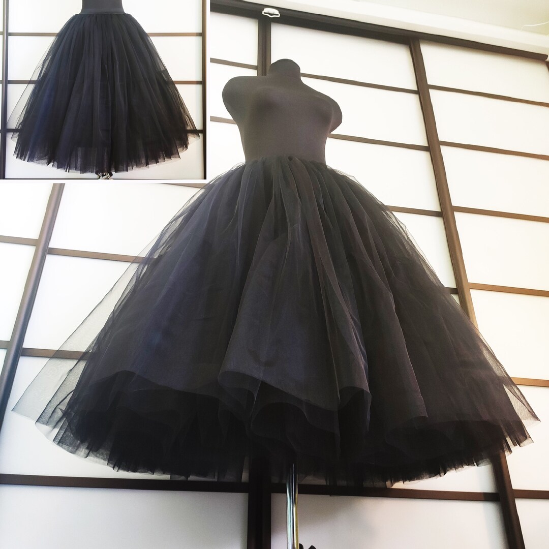 Petticoat From Two Types of Tulle Plus Size Petticoat Lolita - Etsy