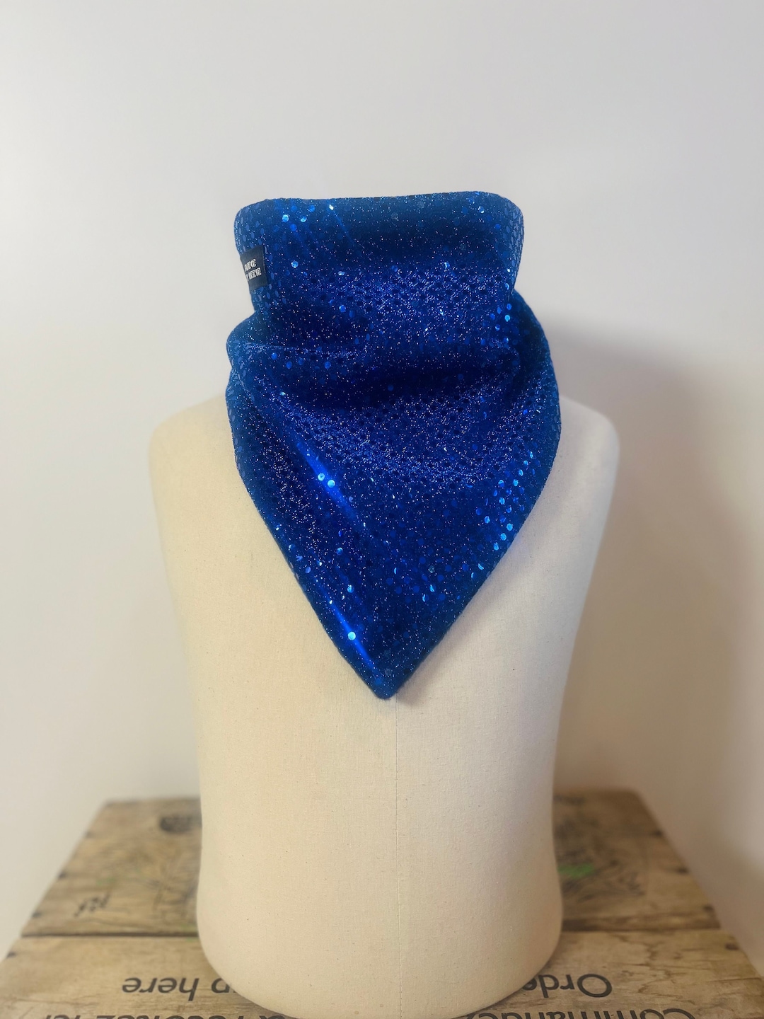Royal Blue Sequin Neckie - Etsy