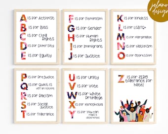 Justice for All Wall Art Social Justice Print Printable Human Rights ...