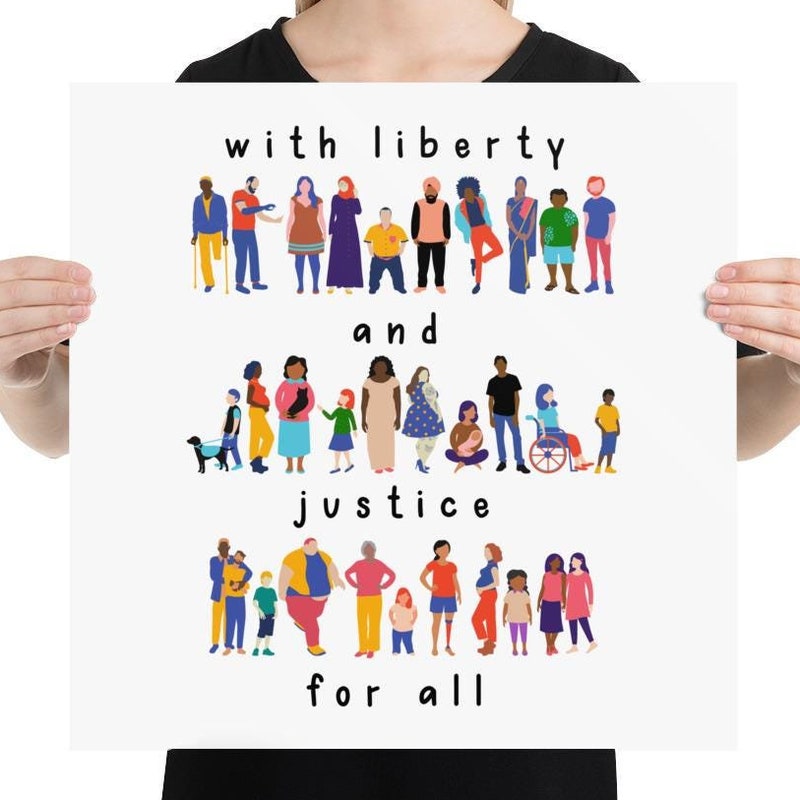 Liberty and Justice for All Poster - Etsy